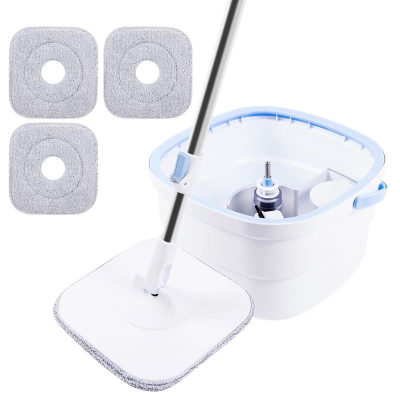 Turbo Spin Mop and Buckets Set - 360° Rotating Mop For Cleaning Floors ...