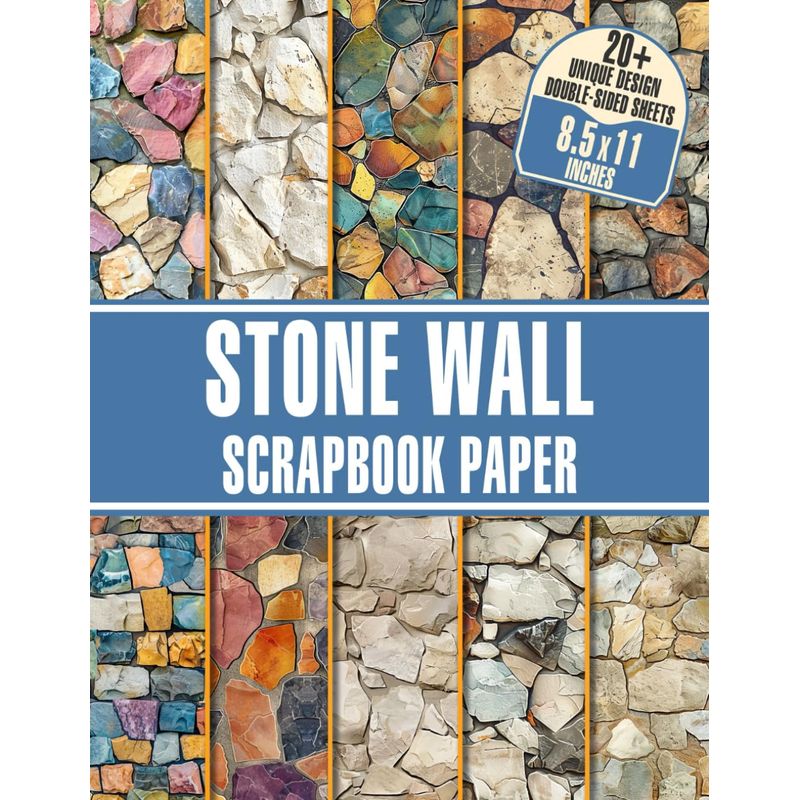 Stone Wall Scrapbook Paper: Natural-Looking Designs For Junk Journals ...