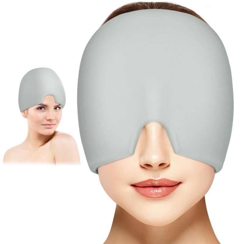 AOOWU Migraine Mask, Gel Cooling Mask, Upgraded Migraine Cooling Mask ...