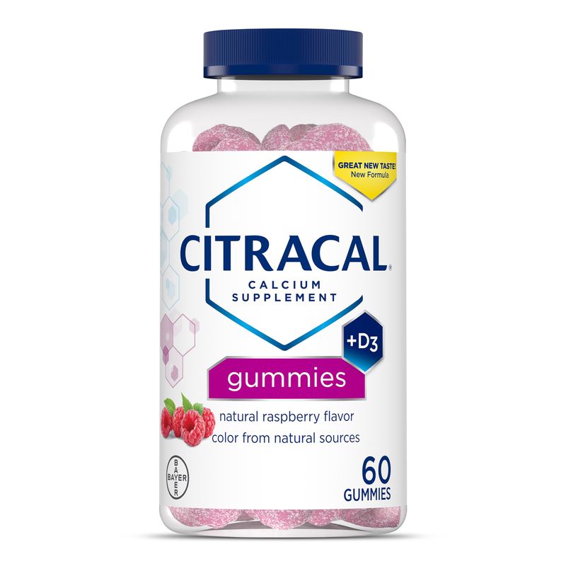 Citracal Calcium Supplement Gummies, Chewable Calcium with Vitamin D3 ...