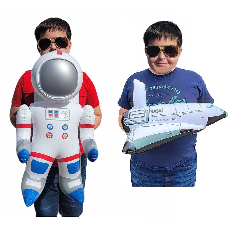 Outer Space Mission - Inflatable Astronaut & Space Shuttle (set of 2 ...