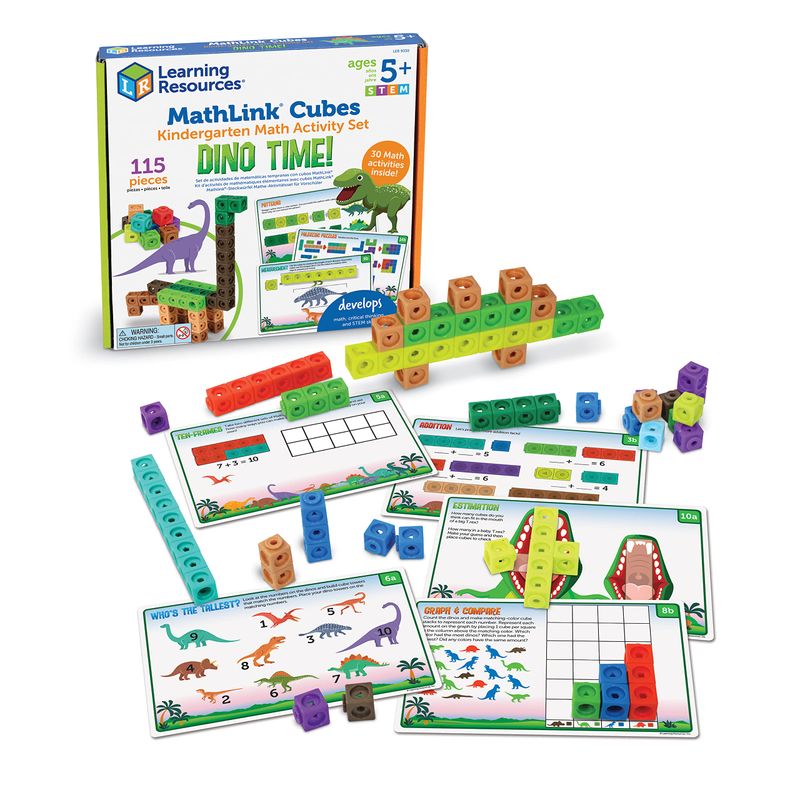 Learning Resources LER9330 MathLink Math Activity Set Cube Blocks ...