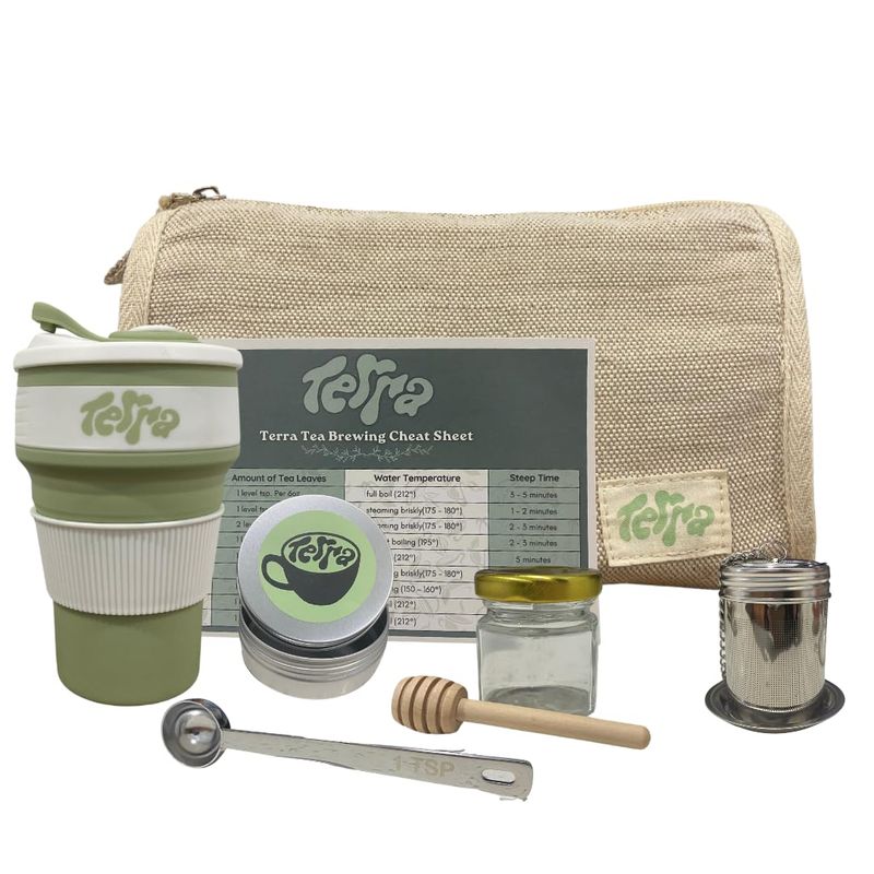 Travel Tea Kit Set Gift Set Loose Leaf Tea Portable Silicone ...