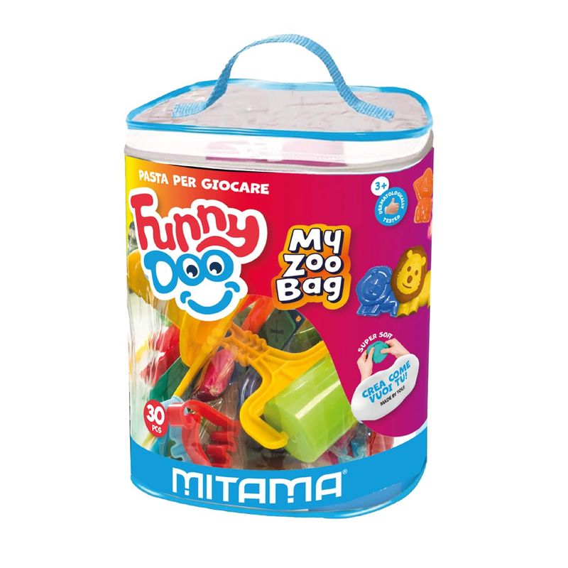Mitama My Zoo Bag Funny DOO, Modelliermasse, 30 Stück, Spieldose mit ...