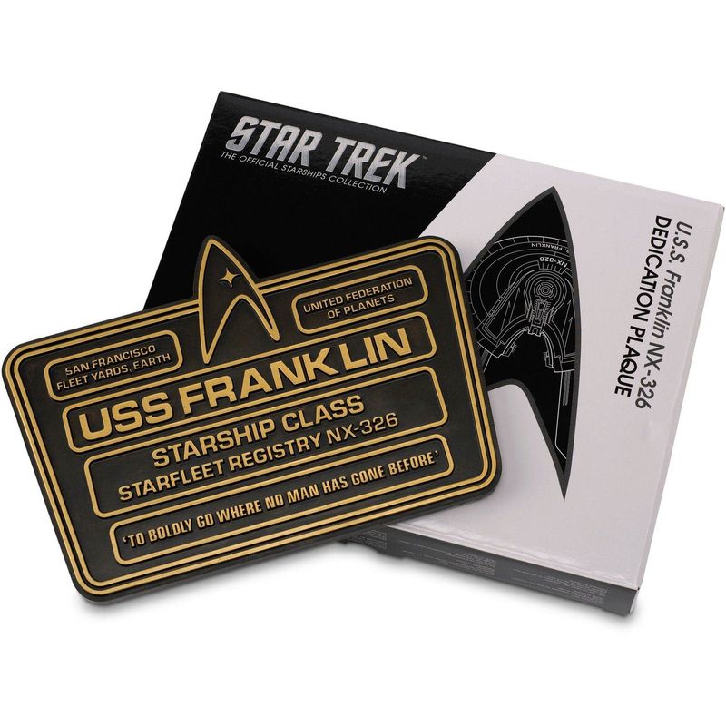 Star Trek - U.S.S. Franklin NX-326 Dedication Plaque - Star Trek ...