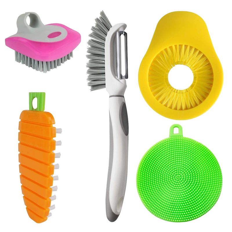 Openfly Flexible Vegetable Brush Fruit and Vegetable Brushes, Vegetable ...
