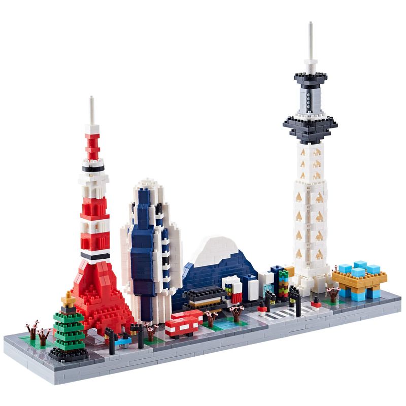 KLMEi Architecture Sets Micro Mini Blocks Japan Tokyo Skylines Building Kit Famous Landmark ...