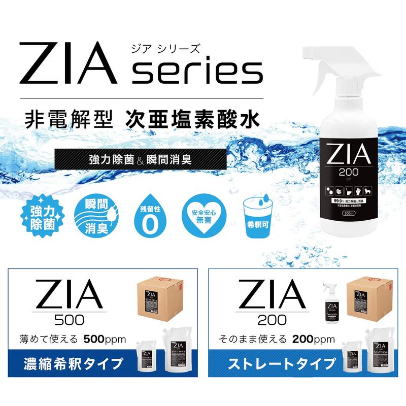 Non-Electrolytic Hypochlorous Acid Water ZIA/200 Gia 16.9 fl oz (500 ml ...