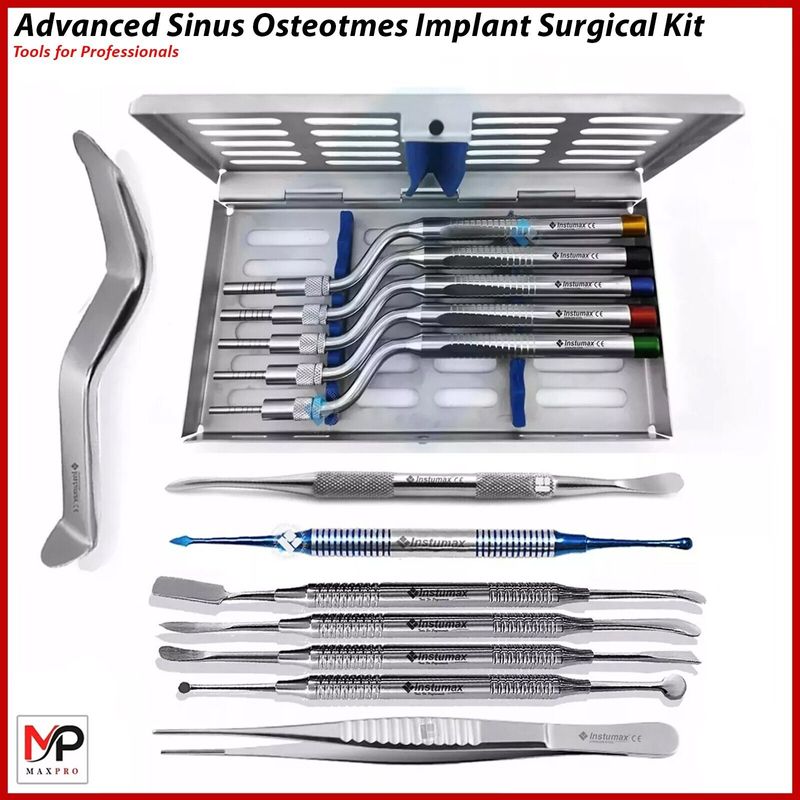 Bone Preparation Osteotomy Tools Kit Dental Implant Placement Bone ...