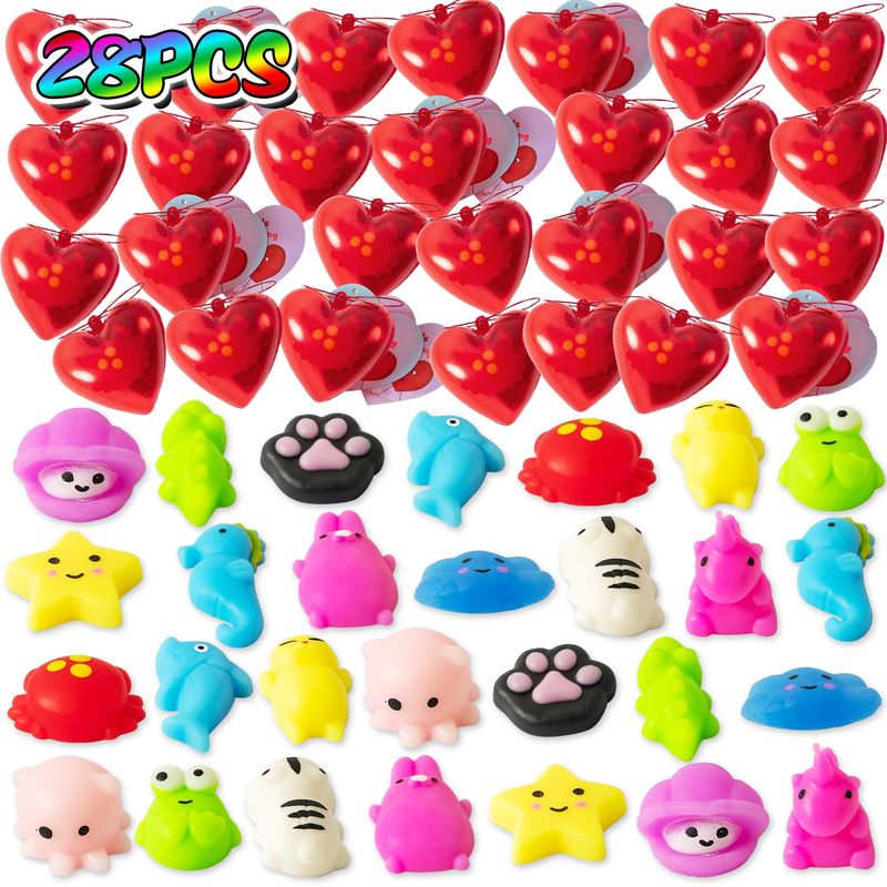 28Pcs Mochi Squishies Toys Set for Kids Classroom Prizes Party Squishy ...