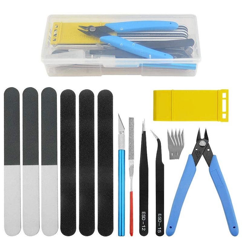 BGTXINGI Gundam 17 Piece Model Building Tool Set with Plastic Box for ...