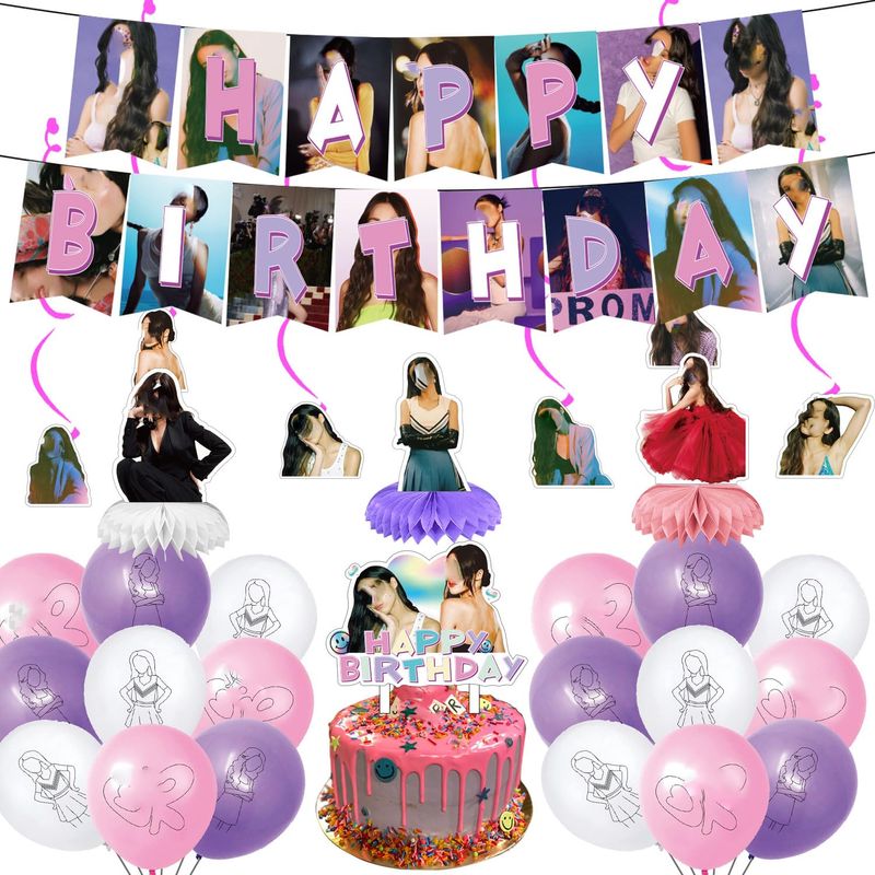 35 Pieces Singer Party Decoration, Include Singer Birthday Banner ...