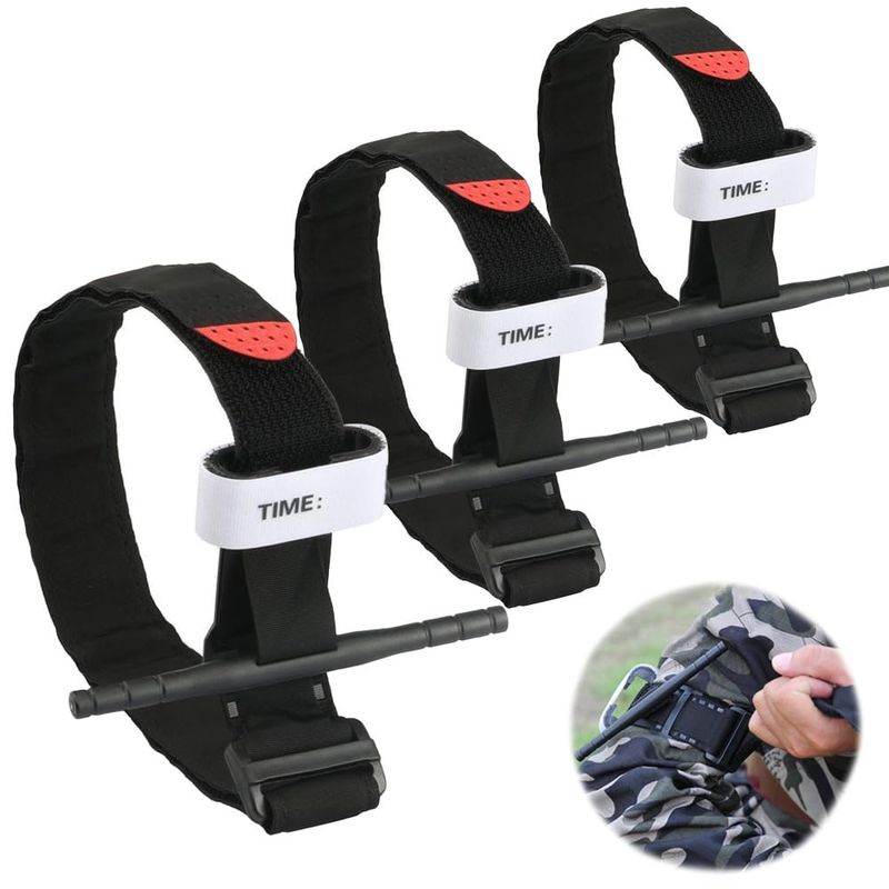 Mineup 3 Pack Tourniquet, Hemostatic Bandage, Outdoor Emergency Tourniquet, Tourniquet Emergency ...