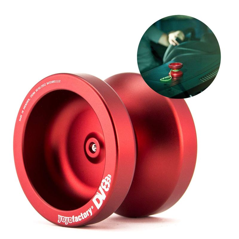 YoyoFactory DV888 Metal Yo-Yo - Red (beginner friendly yoyo, spare ...