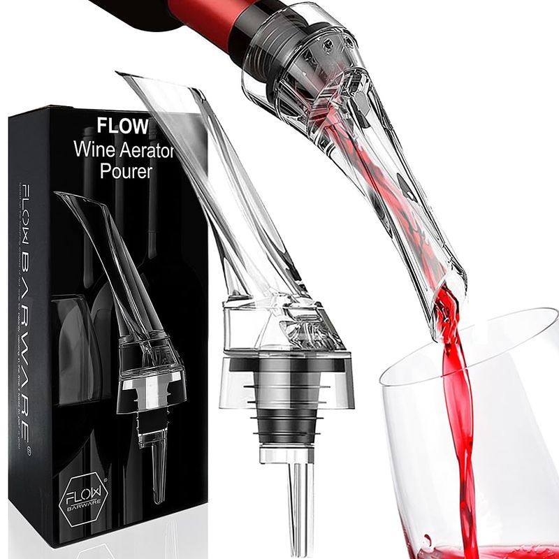 Flow Barware Wine Aerator Pourer | Wine Air Aerator That Aerates As You ...