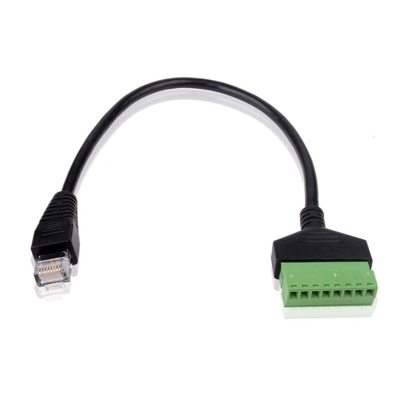 euroharry RJ45 to 8 Pin Spring Plug, RJ45 Male Jack to 8-Pin Terminal ...