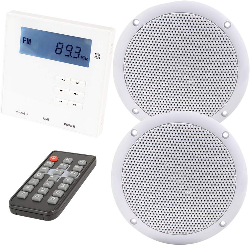 Loops SMART HOME WALL AMP & 2x CEILING SPEAKER KIT – 2x 80W Moisture ...