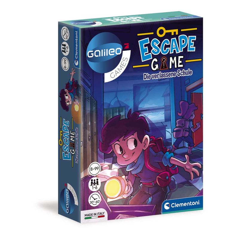 Clementoni 59228 Escape Game - The Abandoned School, Exciting Board ...