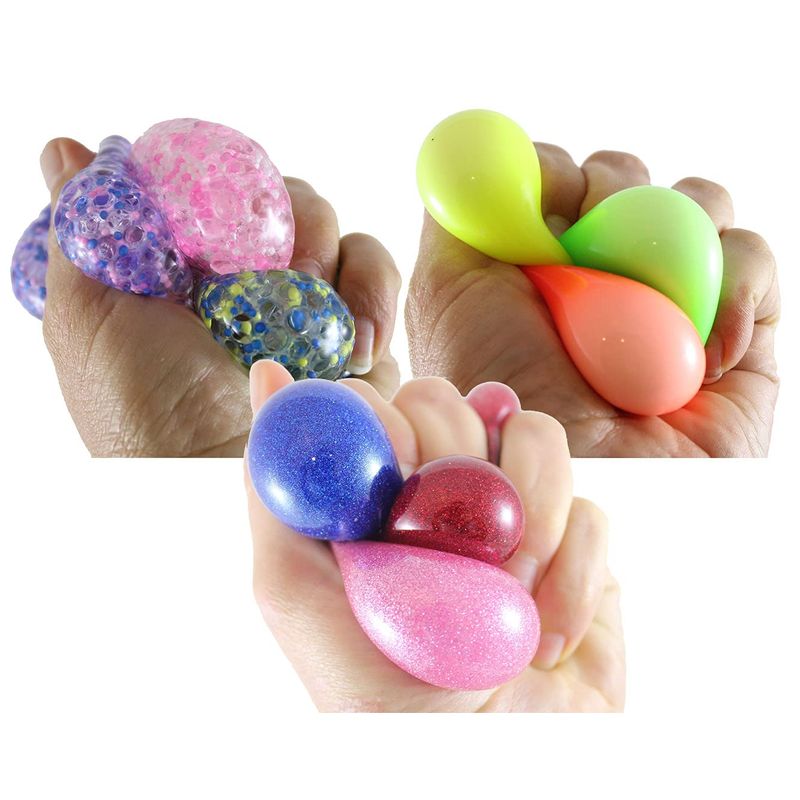 Curious Minds Busy Bags Set of 9 Mini Stress Balls - 3 in 3 Packs - of ...