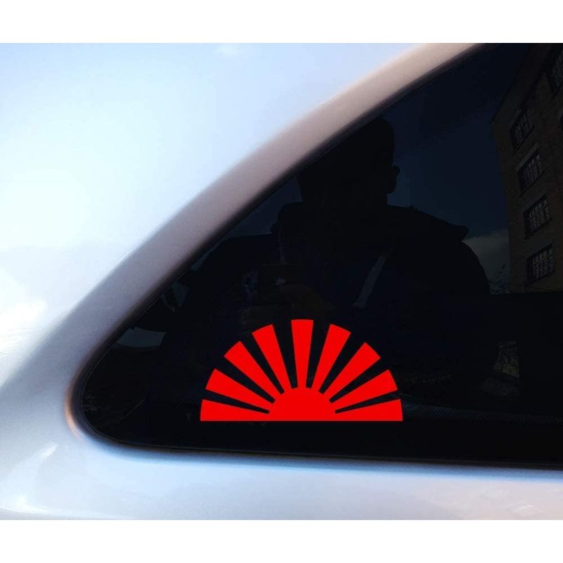 2X JDM Sunrise Car Sticker, Vinyl Decal, Window Bumper Sticker, 4x4 Car ...