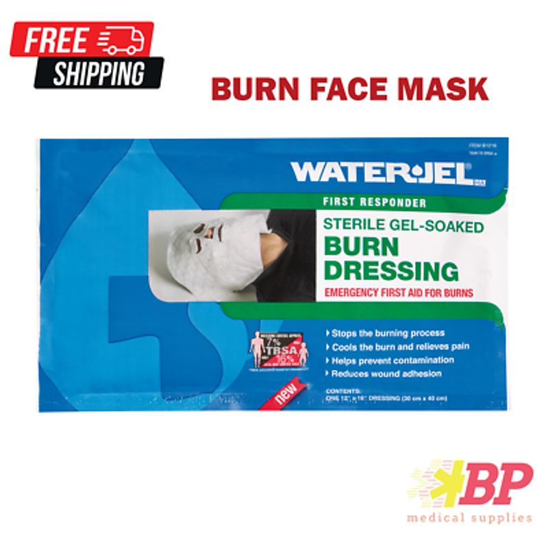 Water-Jel B1216 Burn Dressing Clear 12 X 16 Inch Sterile Gel-Soaked ...