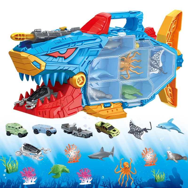 Frontoytall Shark Toy, Ocean Animals Toys Deep Sea Creatures Toy with ...