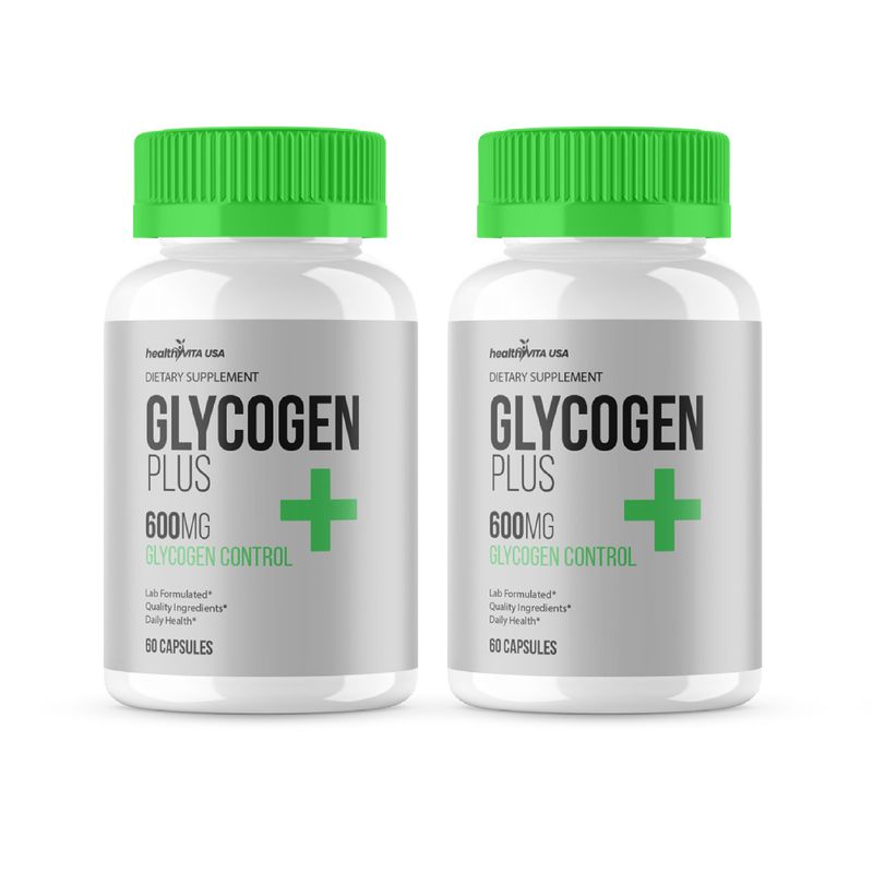 (2 Pack) Glycogen Plus Capsules, GlycogenPlus Glycogen Control (120 ...