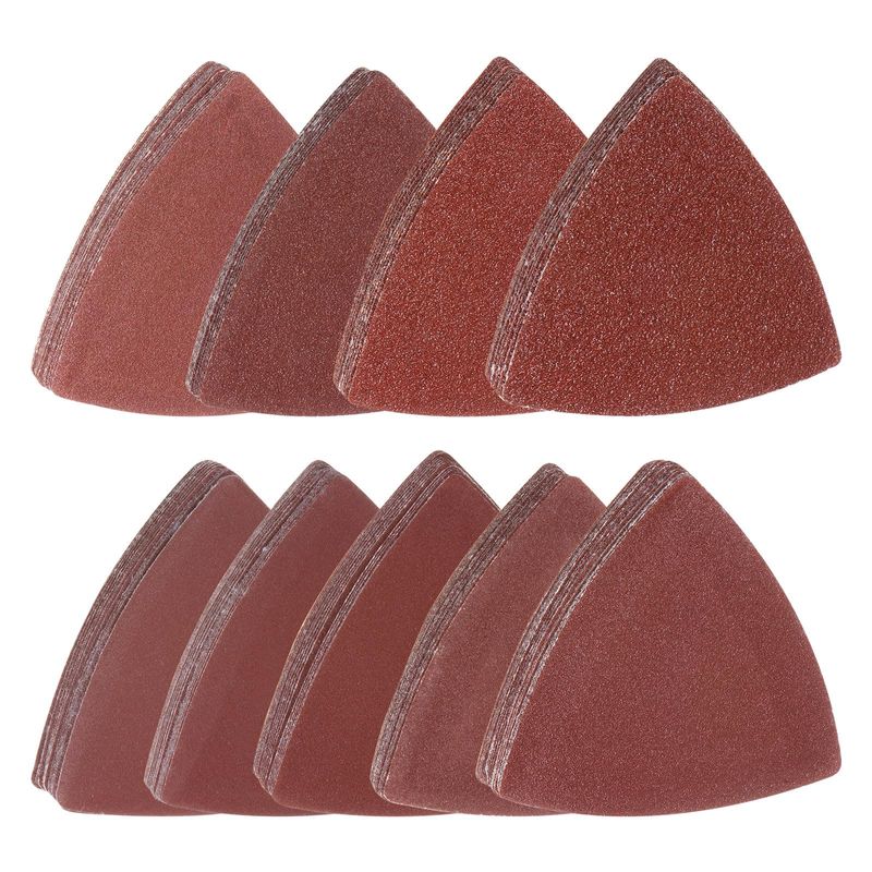 uxcell Triangle Hook and Ring Type Sandpaper 3-1/8" Aluminum Oxide ...