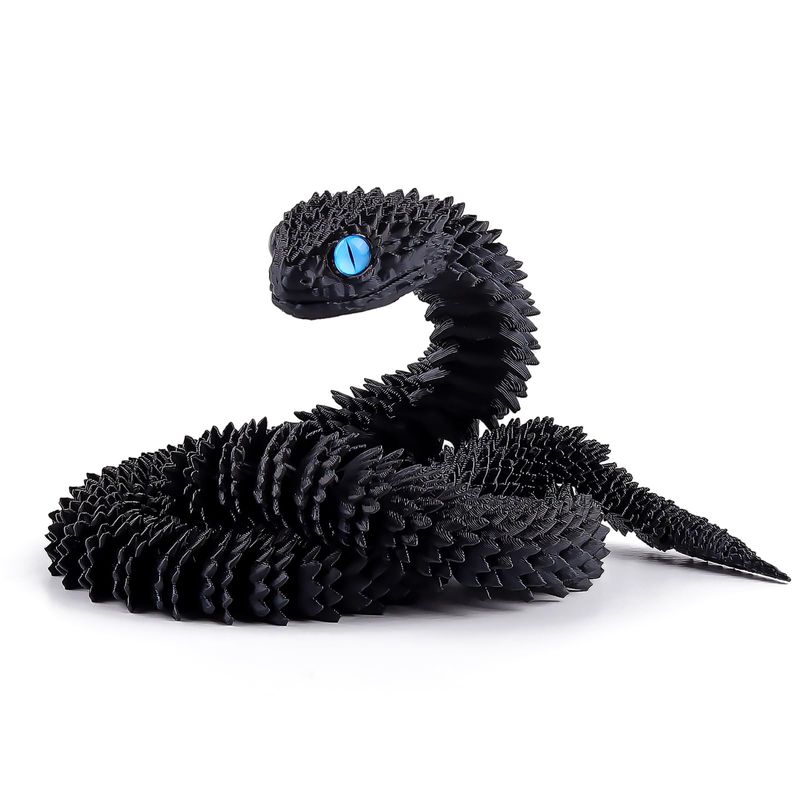3D Printed Animal Snake, 23.6 Inches 3D Printed Snake Toy,3D Printed ...