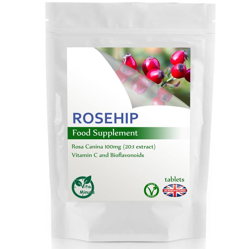 Rosehip 5000mg - 100 Tablets (Vegan) Supports Joints & Immune System ...