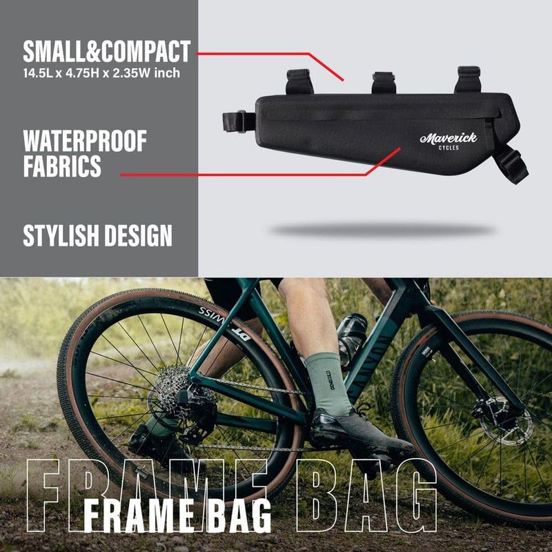 Maverick Cycles Bike Venture Frame Bag Triangle Bag (Black) - Online ...