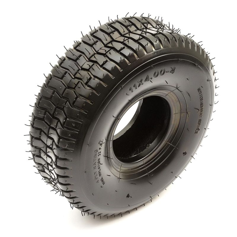 Tyre 11x4.00-4 4 Ply Chevron Turf Tread Fits 4" Inch Wheel Ride On Lawn ...