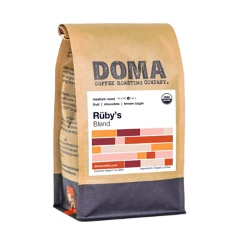 Doma Coffee Roasting Company "Ruby's Organic Espresso" Medium Roasted ...