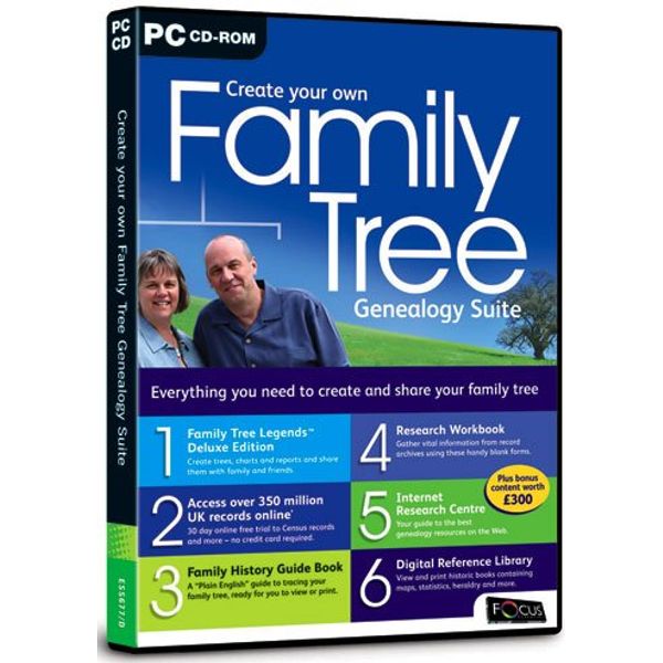Create Your Own Family Tree Genealogy Suite (PC) - Online Marketplace ...