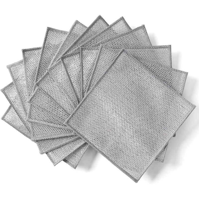 VIZAG New Upgrade Steel Wire Dishcloth,Double-Layer Multipurpose Wire ...