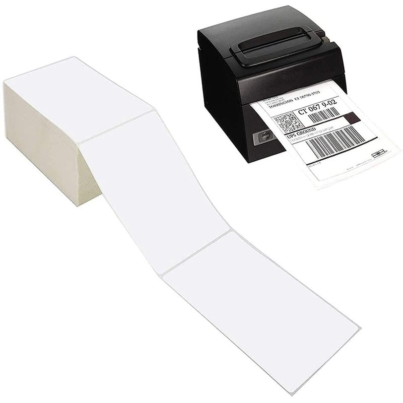 4x6 Thermal Labels, ANWALE Shipping Label, Direct Thermal Printer Label (500 Fan-Fold Labels ...