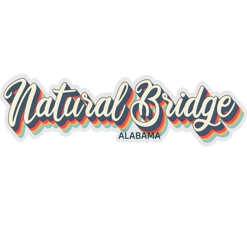 Natural Bridge Alabama Souvenir 2-Inch Vinyl Decal Sticker 3D Design 2 ...