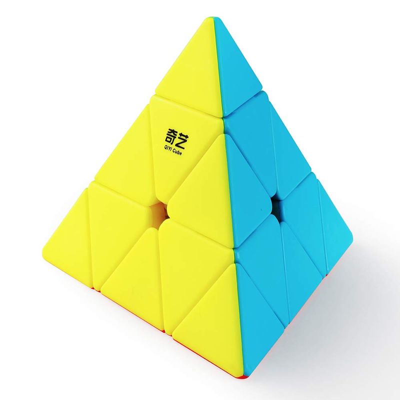 D-FantiX QYTOYS Qiming Pyramid Speed Cube Stickerless Triangle Cube 3x3 ...