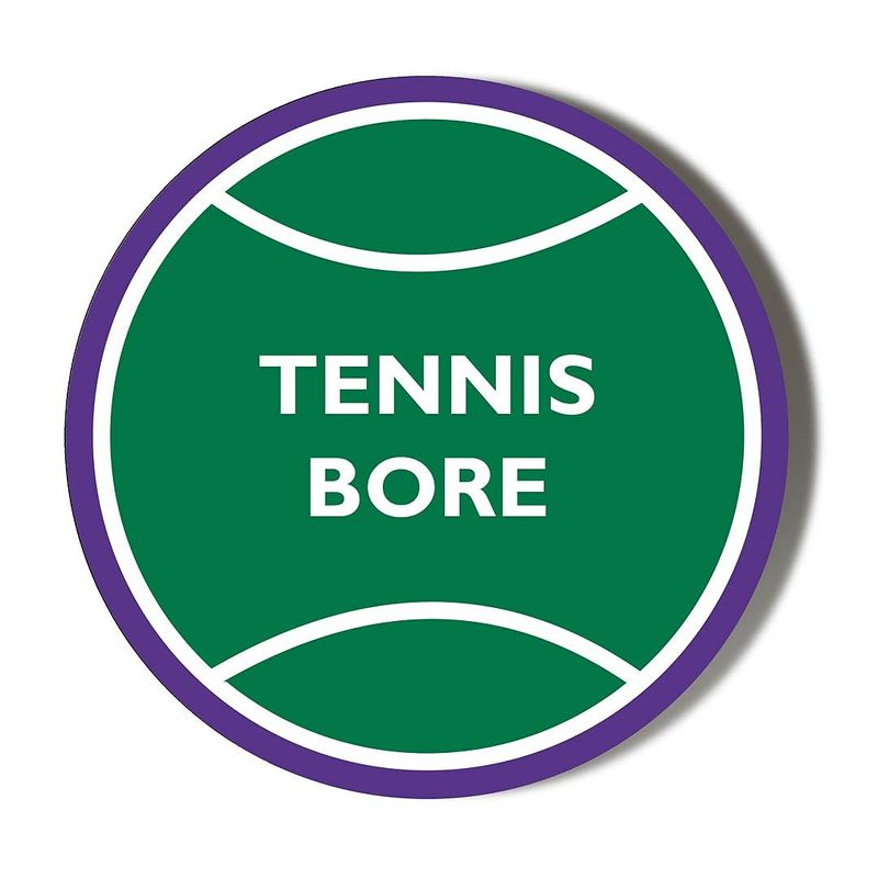 Tennis Ball - Tennis BORE 6 x 70mm Vinyl Stickers - Online Marketplace ...