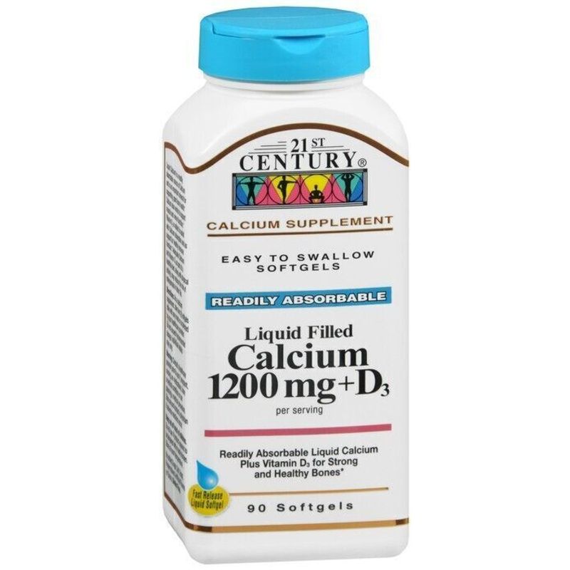 21ST CENTURY CALCIUM 600MG +D GELCAP 90CT - Online Marketplace ...