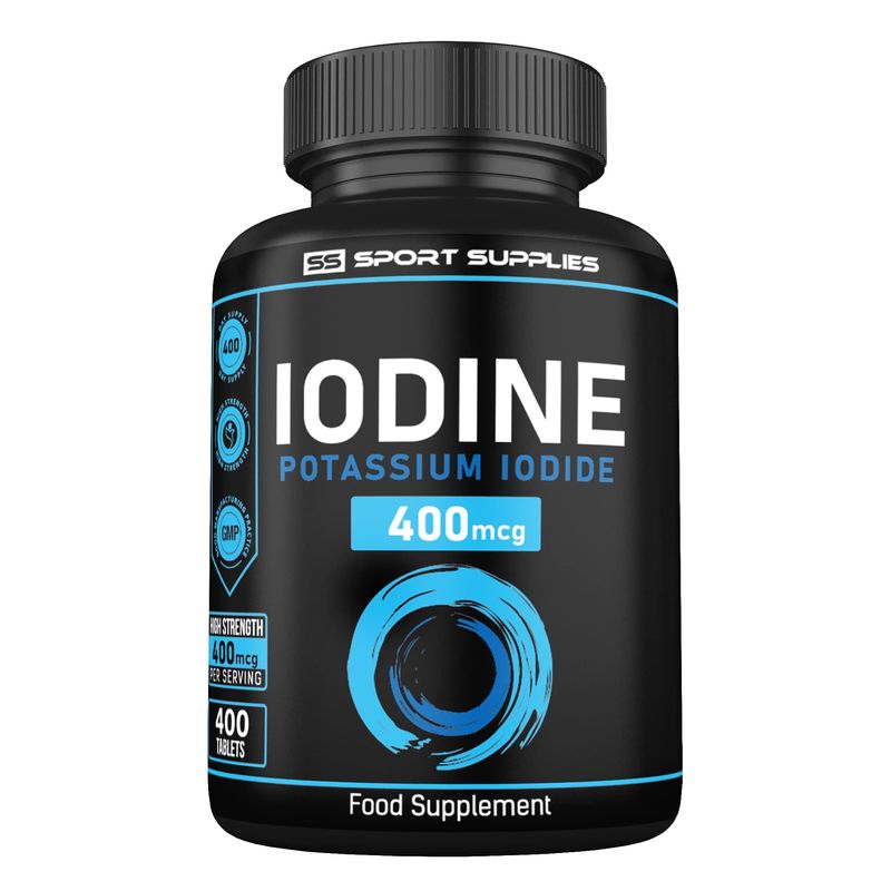 Iodine Supplement 400mcg (Over 1 Year Supply) - 400 Vegan Tablets ...