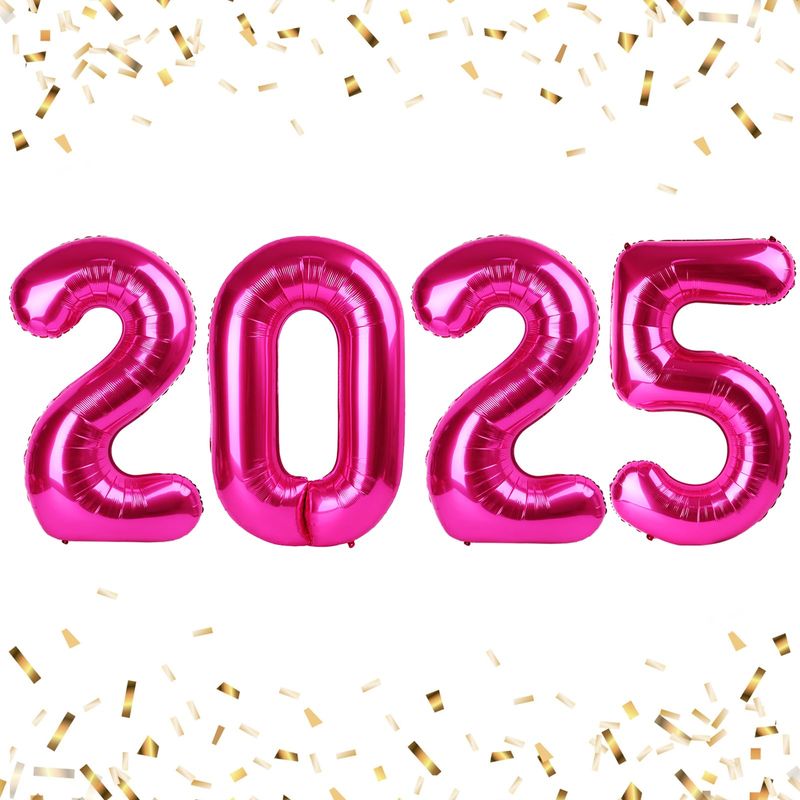 40 Inch Hot Pink 2025 Number Balloon, 2025 New Year Eve Hot Pink Number ... 40 Inch Hot Pink 2025 Number Balloon, 2025 New Year Eve Hot Pink Number ...