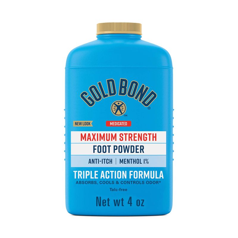 Gold Bond Foot Pwd Size 4z Gold Bond Medicated Foot Powder Triple ...