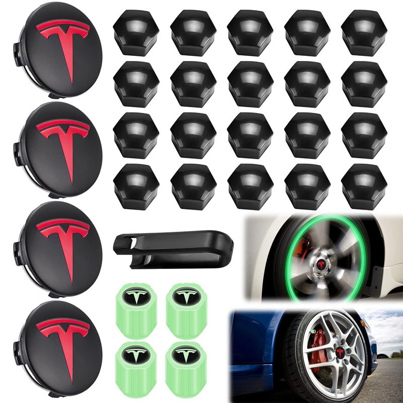 Tesla Wheel Trim Set: Tesla Wheel Trim Kit Centre Hub Caps Set Wheel ...