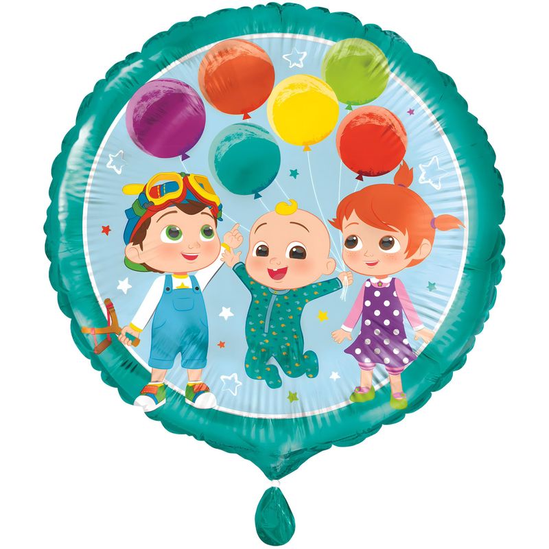 Cocomelon Round Foil Balloon - 18" (1 Pc.) - Easy to Inflate Colorful ...