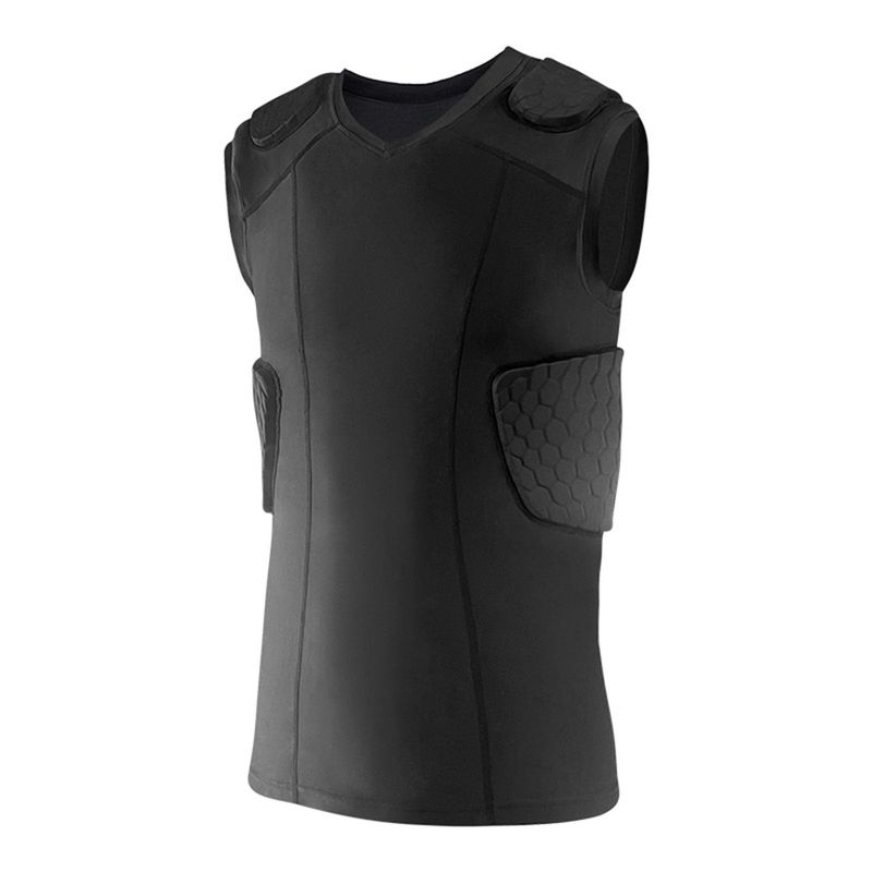 STONEKISS Compression Padded Shirts with Ribs, Shoulder, Back Protector ...