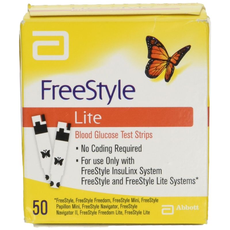 Freestyle Lite FRE537M Test Strips Blood Glucose (Pack of 50) - Online ...