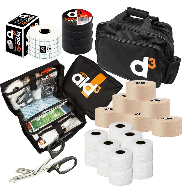 d3 Sideline Starter Kit Bag Portable Team Physiotherapy Strapping Tape ...