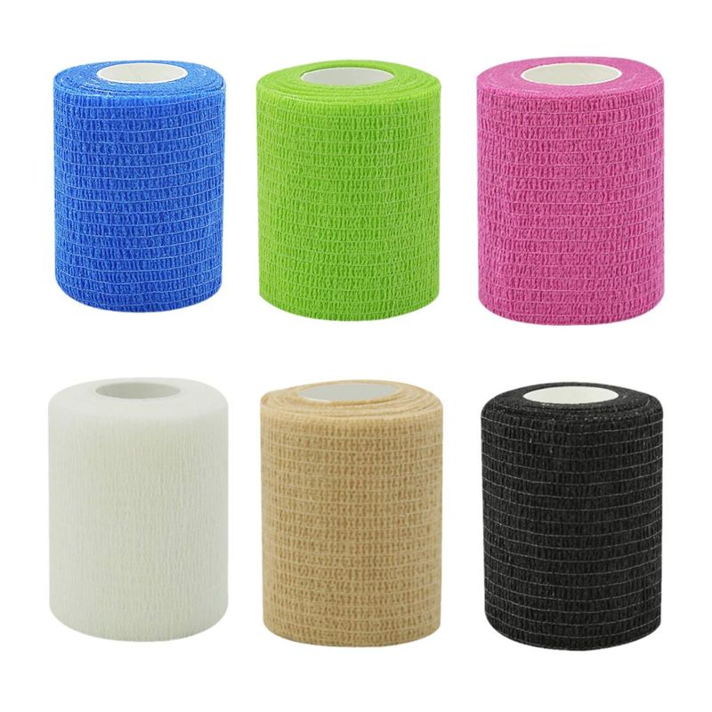JZK 6 Rolls 7.5cm Non-Woven Elastic self Adhesive Bandage Tape for ...