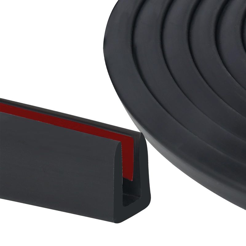 SDLDEER Rubber Edge Trim, 6mm×3m U Channel Edge Protector Guard Self ...